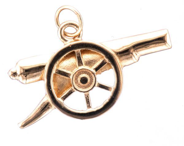 9ct Gold Arsenal Motif Gunner Pendant | Attenborough Jewellers