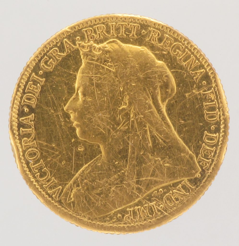 Queen Victoria 1899 Full Sovereign (Widow Head) Coin | Attenborough ...