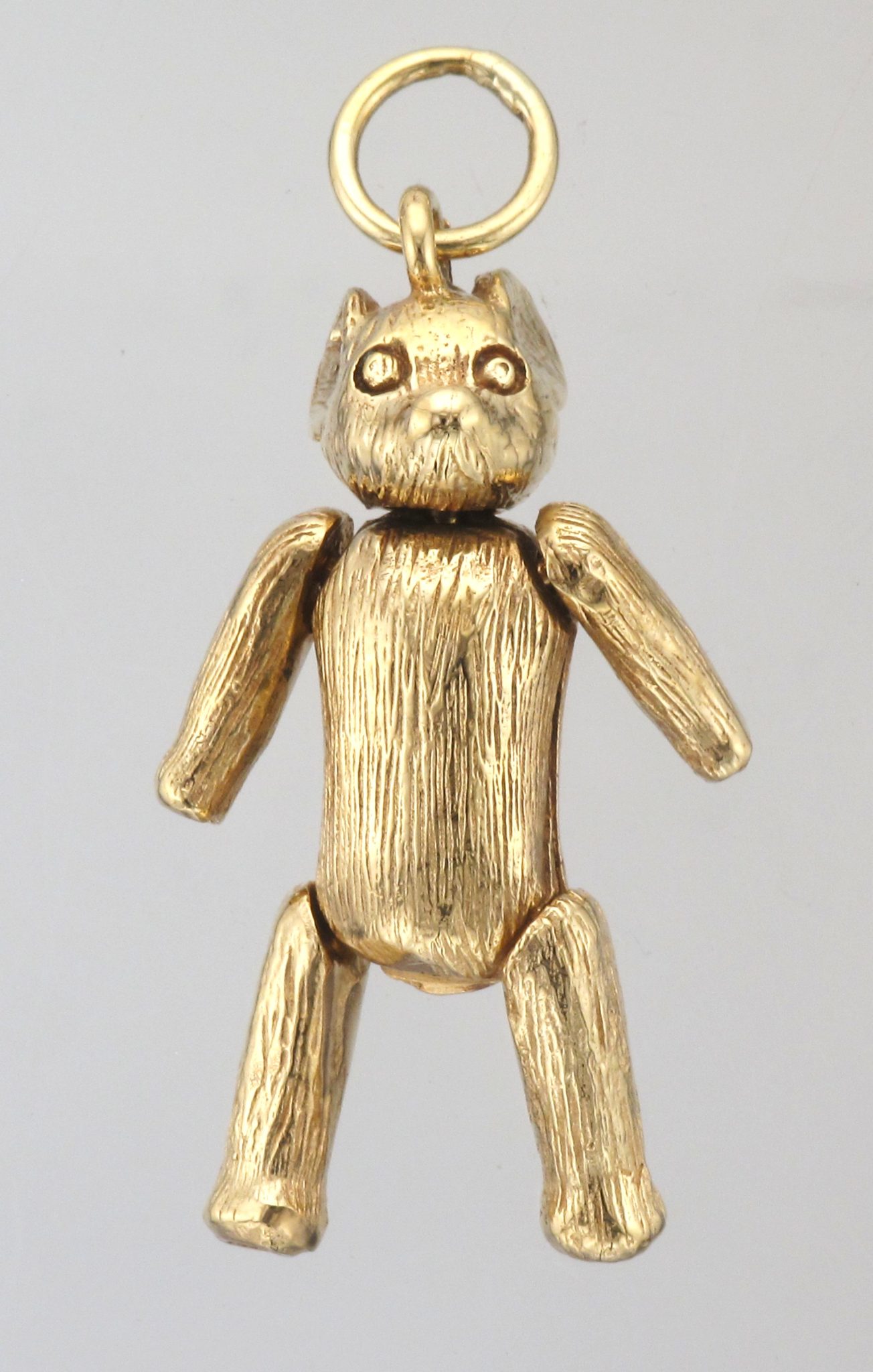 9ct Gold Articulated Teddy Bear Pendant | Attenborough Jewellers